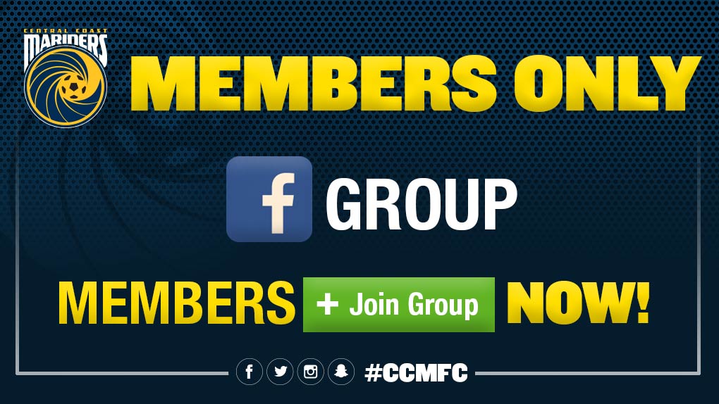 Mariners launch Members Only Facebook Group - Central Coast Mariners