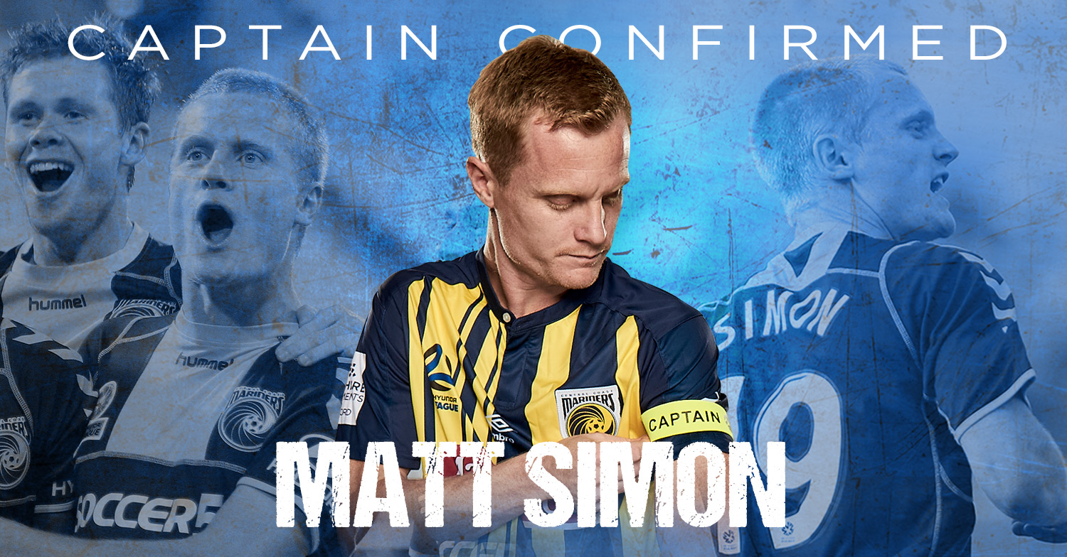 Matt Simon named Mariners Club Captain - Central Coast Mariners