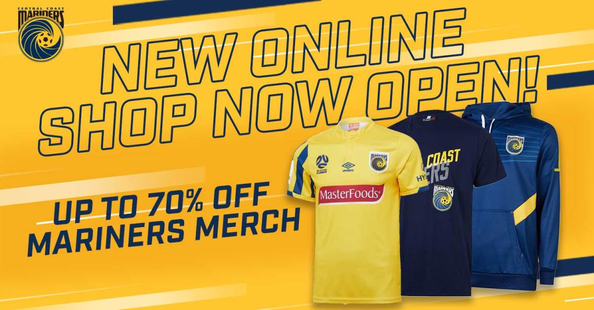 New-look online store now open! - Central Coast Mariners