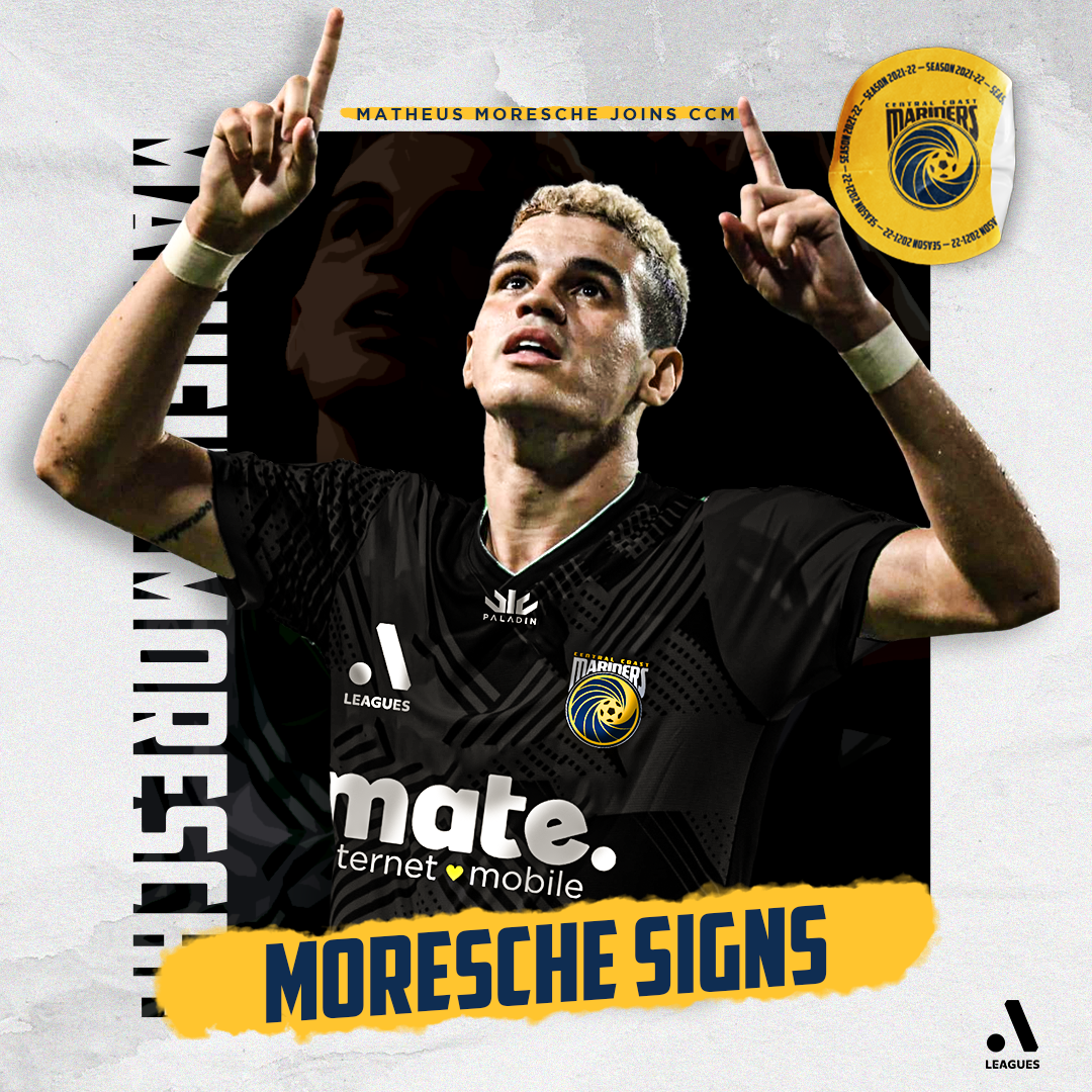Mariners sign Brazilian striker Moresche - Central Coast Mariners