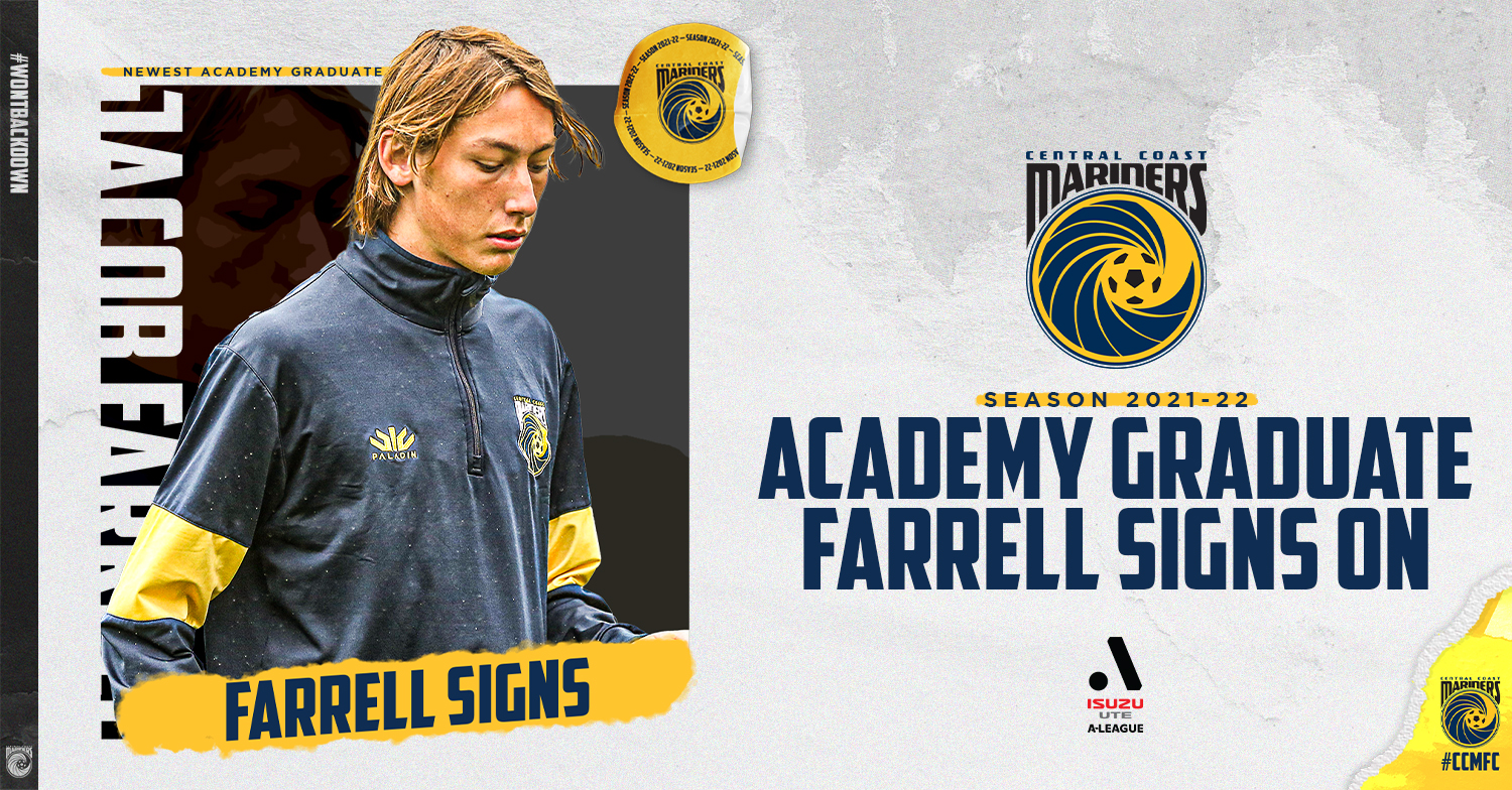 Jacob Farrell signs A-League contract - Central Coast Mariners