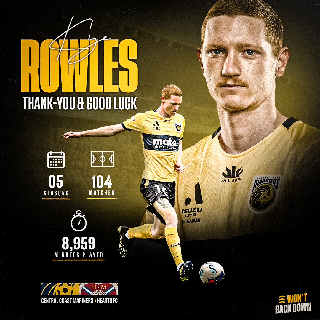 Kye Rowles signs with Heart of Midlothian in Scotland - Central Coast ...