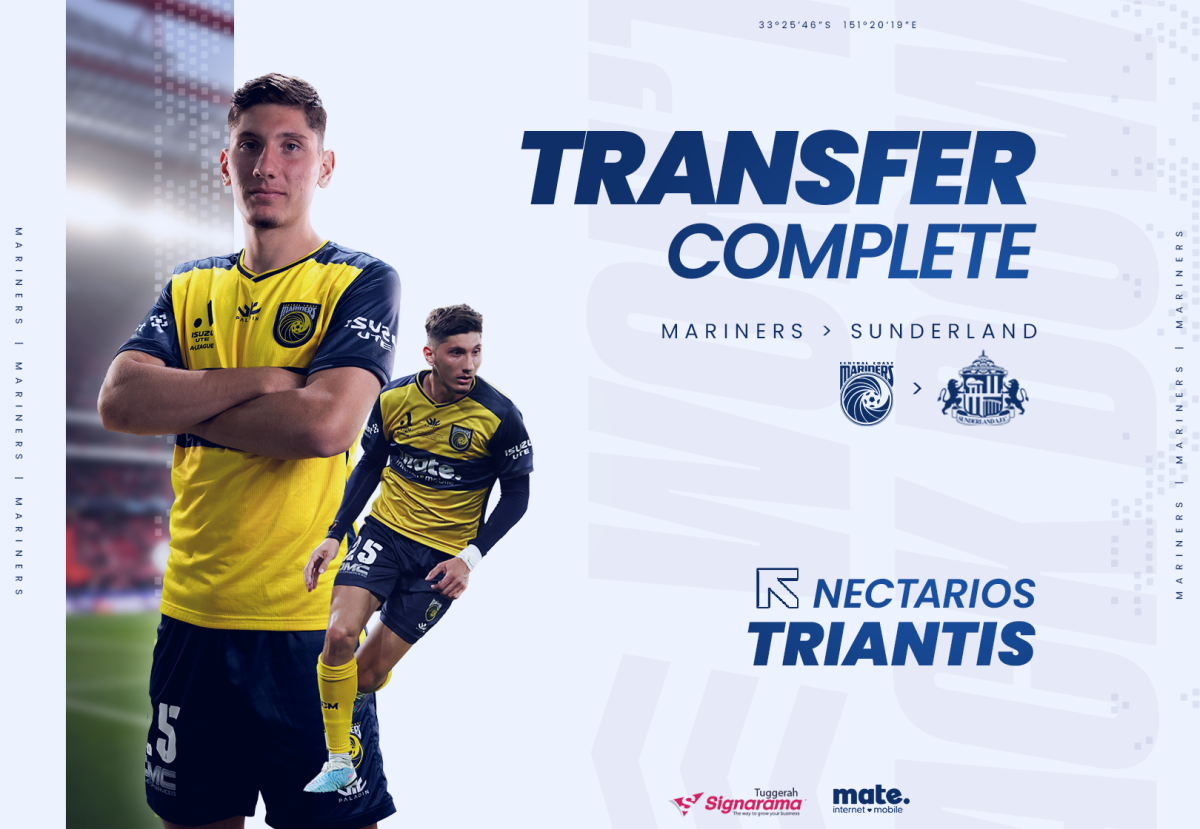 Nectarios Triantis signs with Sunderland AFC in England - Central Coast ...