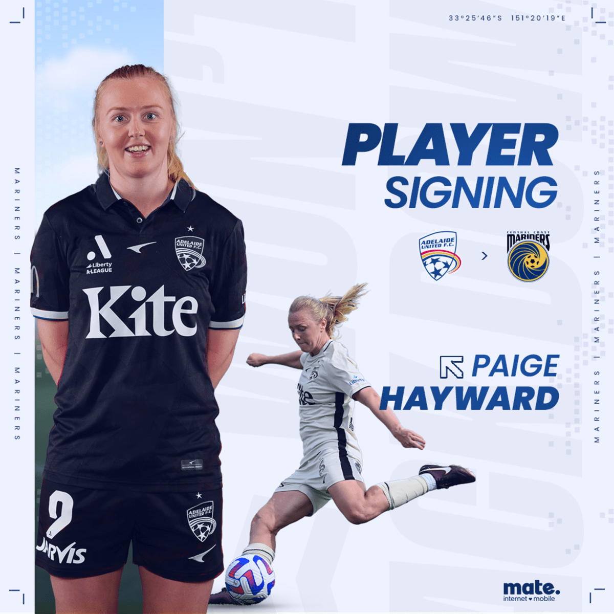 Paige Hayward signs for Central Coast Mariners - Central Coast Mariners
