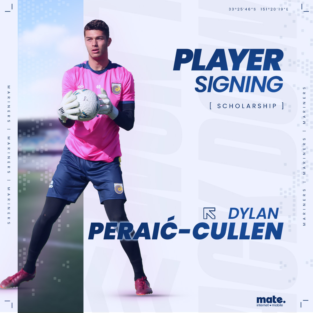 Young goalkeeper Dylan Peraić-Cullen signs Mariners scholarship deal ...